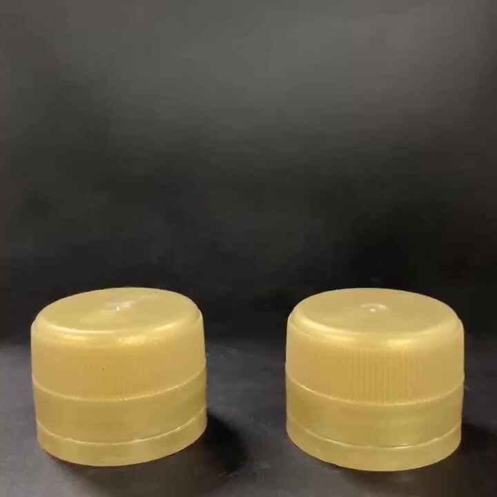 Gold Tamper Evident Plastic Screw Cap with Internal Pourer