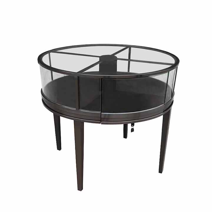 Jewelry Display Case - Free Standing Tempered Glass Showcase