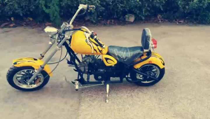 Mini motocicleta chopper con motor de gasolina de 110cc a la venta ...