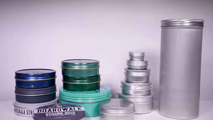Custom Printing Candle Tea Aluminum Tin Box with Screw Lids