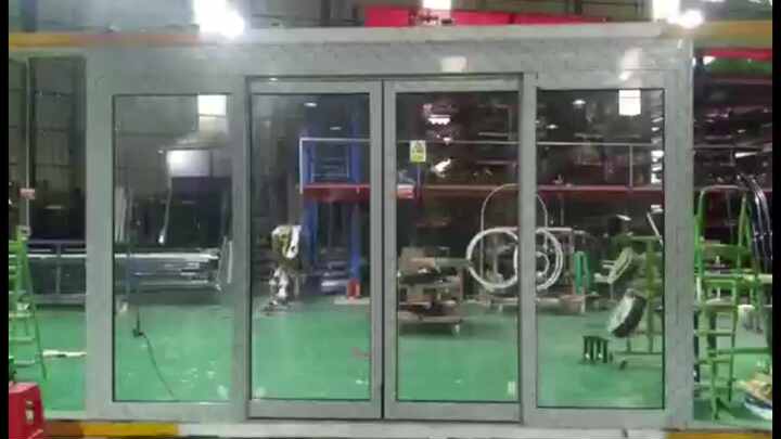 Cheap Aluminium Slide Door Soundproof Storefront Automatic Sliding ...
