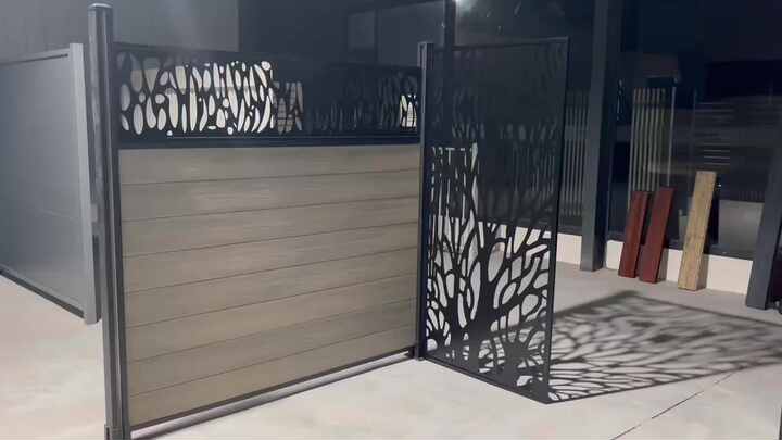 Customized Outdoor Decorative Aluminum Screens Exterior Steel Laser Cut ...
