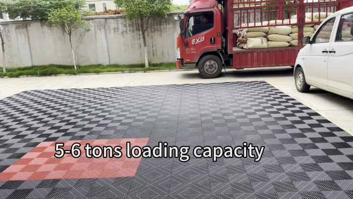 Rigid Modular Anti-Slip Garage Floor Tiles | Durable PP Interlocking ...