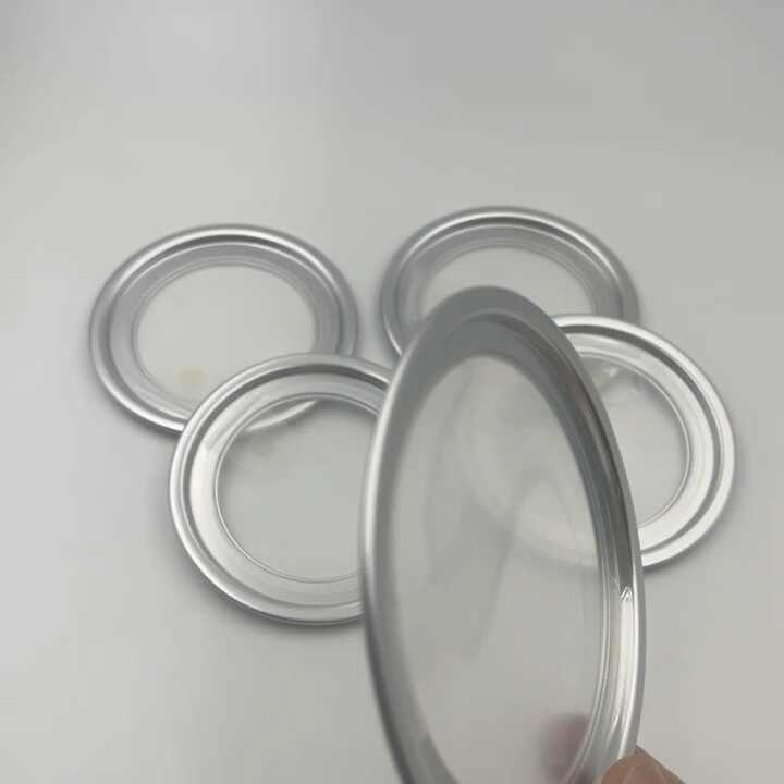 65/83 mm Transparent Tear-off Lid for Paper Tube & Tin Can Packaging ...
