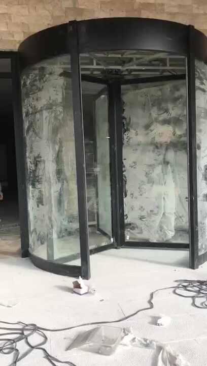 Modern Style Mall Main Entrance Doors - Aluminum Revolving