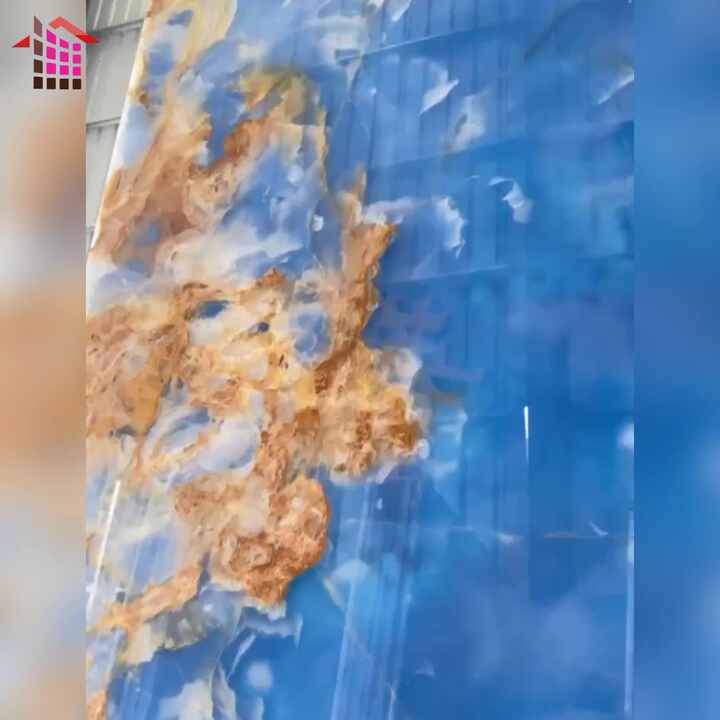 Translucent Pakistani Blue Onyx Stone Slab - Custom Sizes & Polished ...