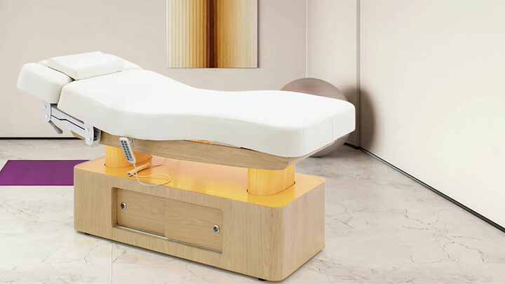 Best Electric Adjustable Heated Massage Table Professional Esthetician ...