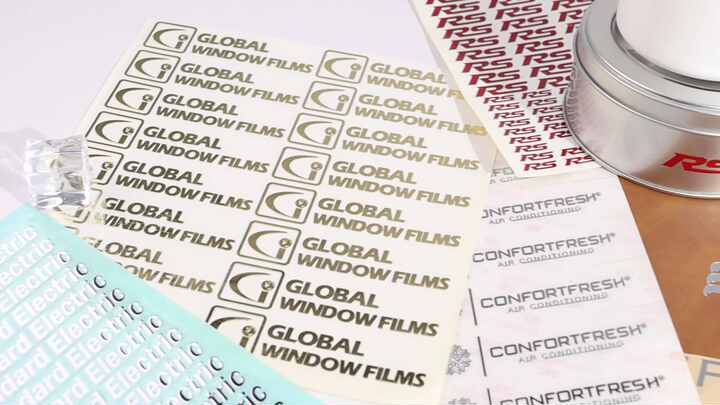 Luxury 3D Embossed UV Transfer Sticker Waterproof Printed Logo ...