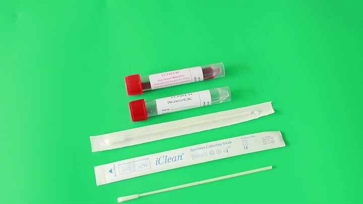 ISO Certified Plastic Buccal Swab Collector Flocked Sampling Swab in ...