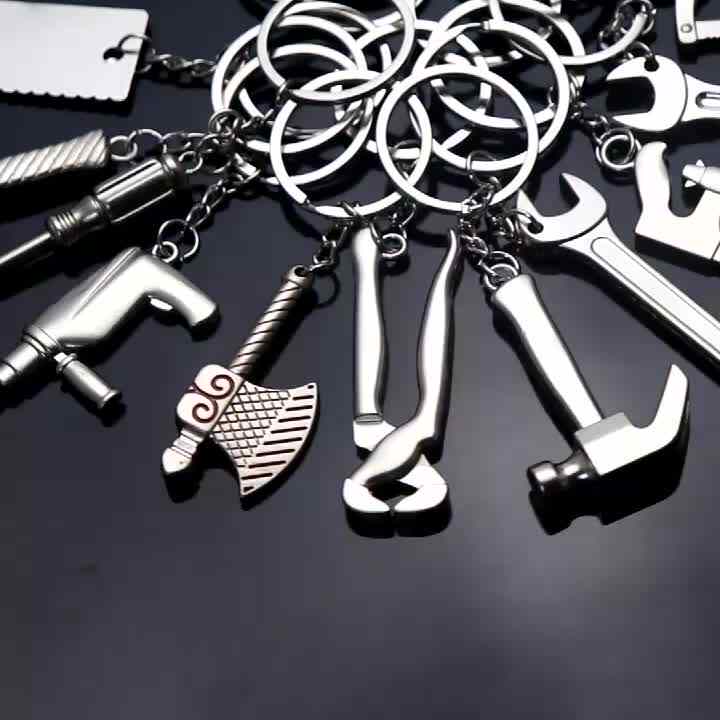 DIY Zinc Alloy Key ChainsKeychain Keyring Pendant Father's Day Key ...
