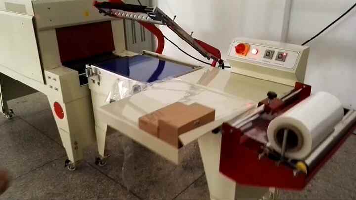 Semi Automatic L Bar Heat Film Shrink Tunnel Wrapper