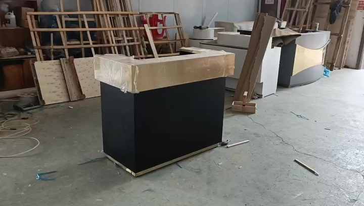 Modern Gym Cashier Counter Table Furniture Front Desk Office Reception ...