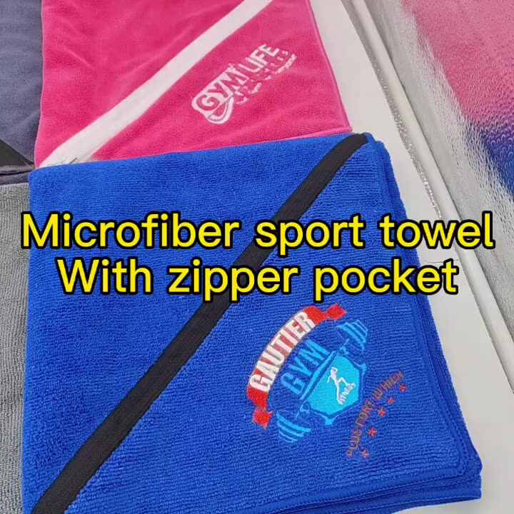 Wholesale Hot Sale Custom Logo Microfiber Sport Towel