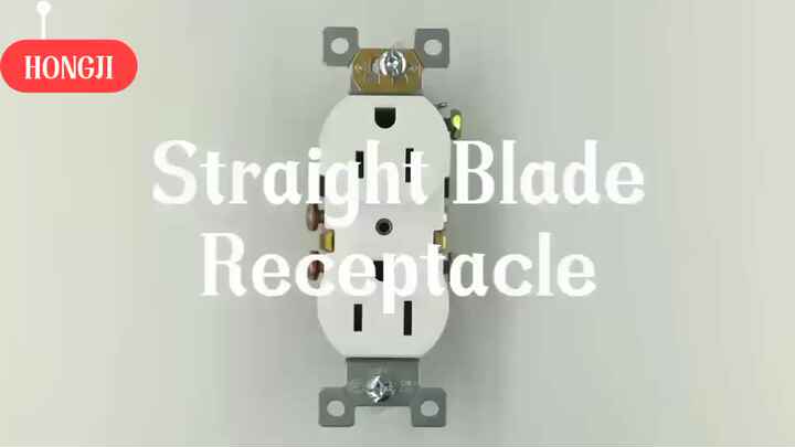American AC Power Electric 6 Pin Double Wall Socket Outlet