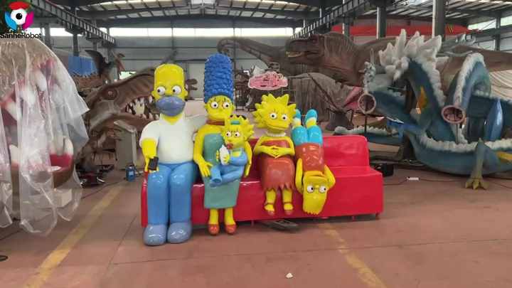 2023 Big Size Fiberglass Colorful Large Animation Ip Sculpture Cartoon ...