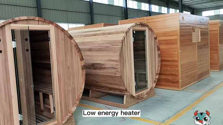 Huge Garden Outdoor Sauna with Harvia Stove & Vhealth Support
