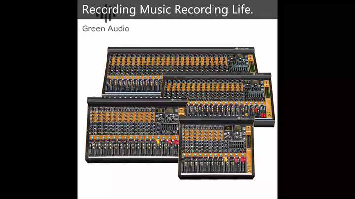 GAX-MV24 24 Channel Professional DJ Audio Mixer with 99 Effects
