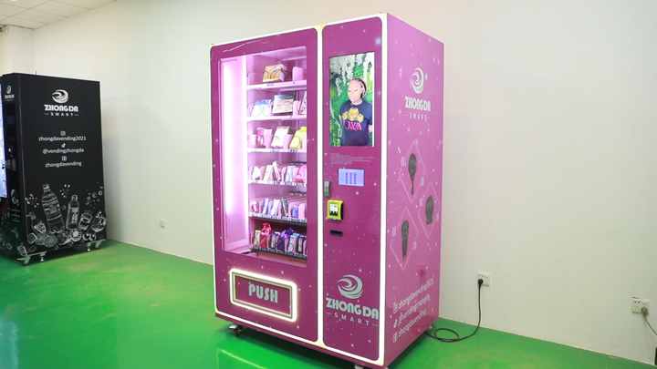 Automatic Hair and Eyelash Vending Machine Cosmetics Combo