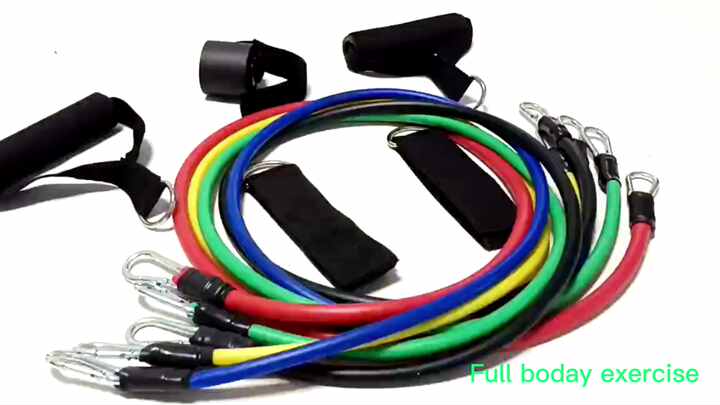 11 Pcs Resistance Bands Set - High Elasticity Fitness Bands