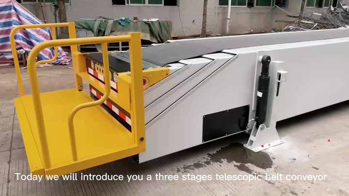 Container Loading Unloading Telescopic Belt Conveyor System