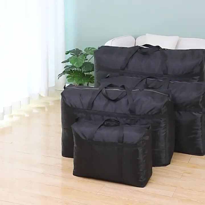 4 Pack 110l Large Clothes Storage Bag 600d Oxford Fabric Moving Bags ...