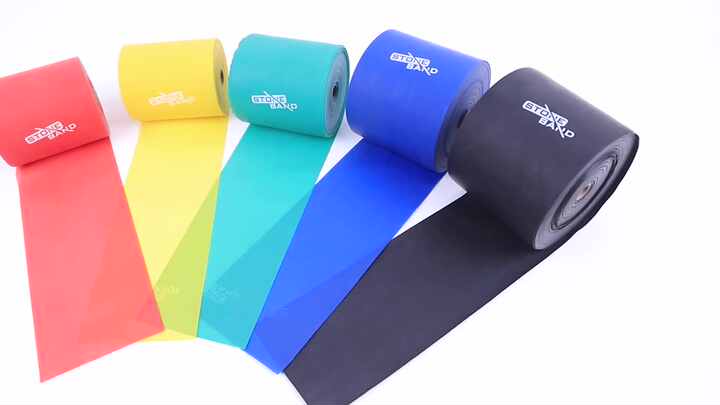 Exercise Latex Resistance Customized Theraband Roll with Logo Printing ...