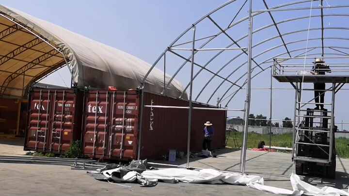 Suihe 40ft Dome Shipping Container Shelter - Durable & Versatile