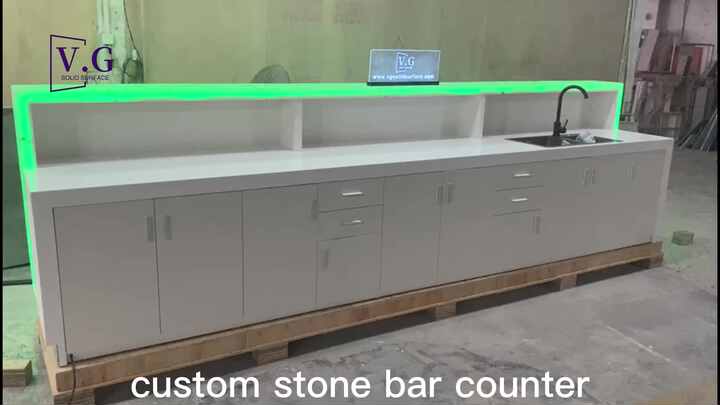 Custom LED bar Counter Design High-end Stand Out Restaurant Hotel ...