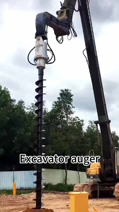 Mini Excavator Attachment Screw Pile Driving Hydraulic Earth Auger ...