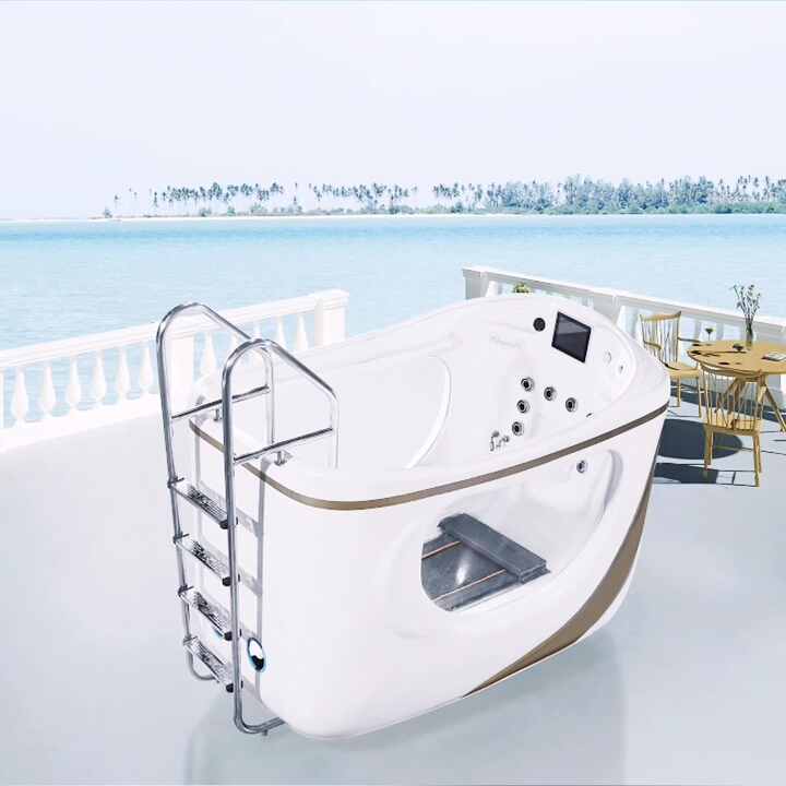 Hydraulic Swim Spa Machine Underwater Treadmill Hydrotherapy Acrylic ...