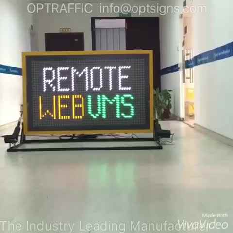 Portable Changeable LED Traffic VMS Sign Board Truck Mounted