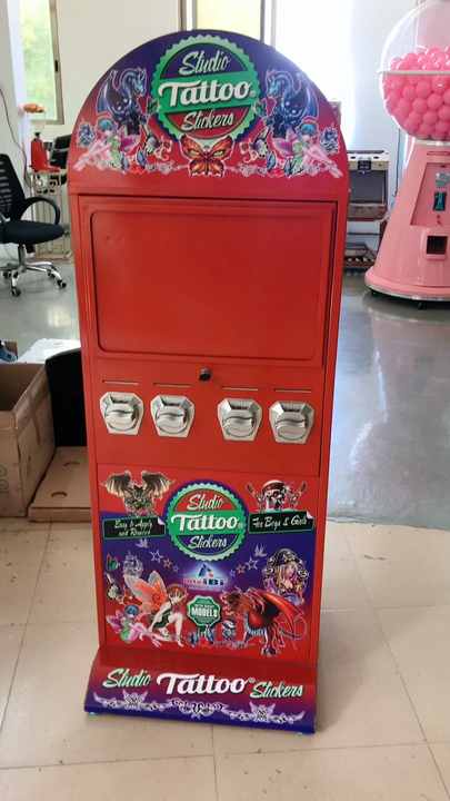 Tato Kartu as - 4 Slot Tattoo Vending Machine with Coin Mechanism