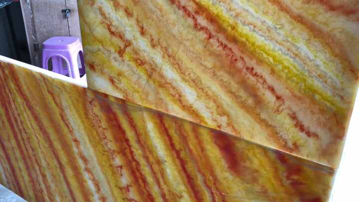 Big Slab Faux Decorative Polished Alabaster Onyx Wall Panel