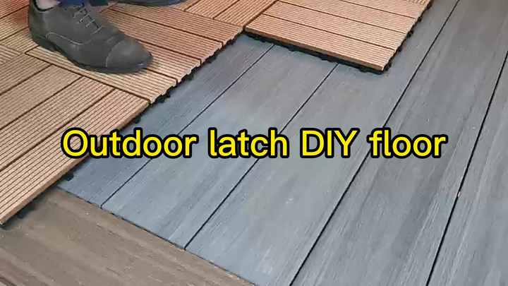 Waterproof DIY Wood Composite Floor - Outdoor Decking Tiles