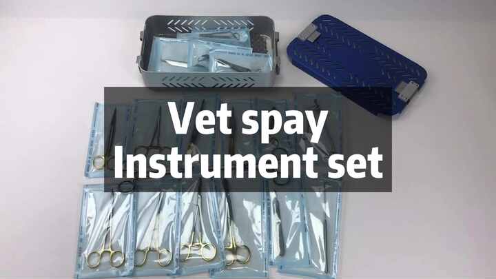 Spay Kit Veterinary Surgical Instruments / Canine Spay - Neuter Surgery ...