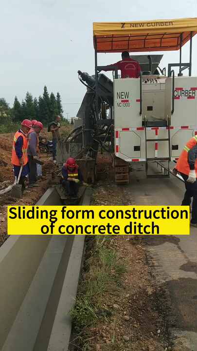 Sliding mode machine, sliding mode paving machine, cement concrete ...