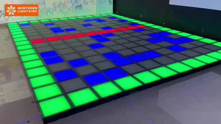 Led RGB interactive floor sensor brick light led dance floor for ...