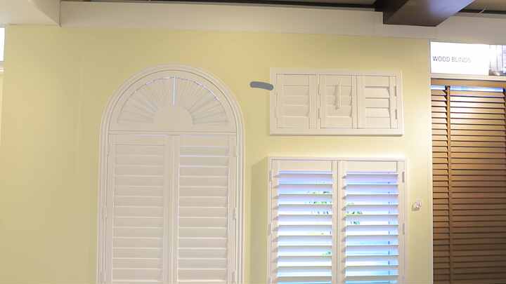 Arch Wood Shutters - Movable Louvered Plantation Shutters