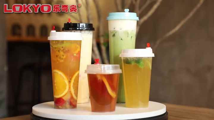 LOKYO 700ml Disposable PP Clear Transparent Plastic Cup
