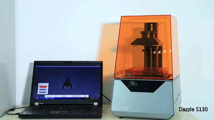 High Resolution Desktop SLA 3D Printer Laser large size printing model ...