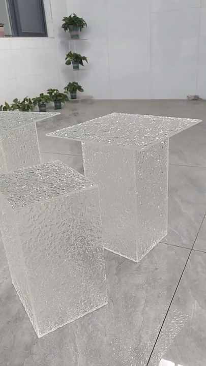 Transparent Acrylic Plinth Clear Acrylic Pedestals Acrylic Box Riser ...