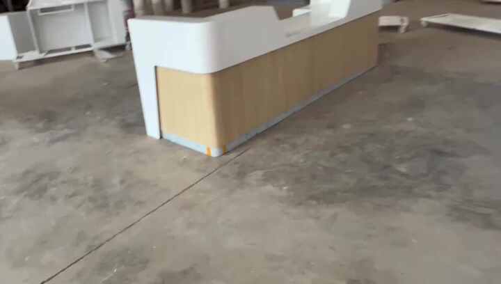 Modern U-Shape MDF Reception Counter Desk - Durable & Stylish