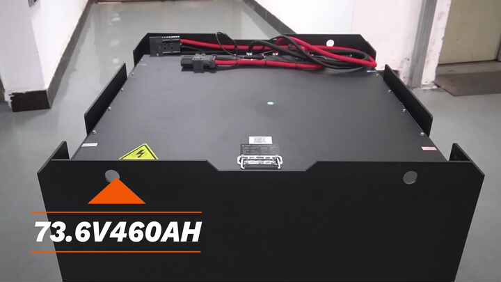Rechargeable lifepo4 electric forklift battery pack 73.6V traction ...