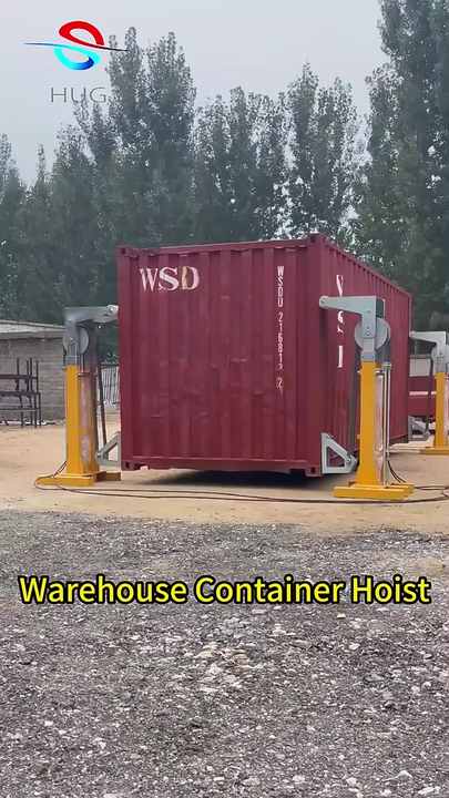 Outdoor 20ft 40ft Shipping Container Hydraulic Cylinder Jack Lifting ...