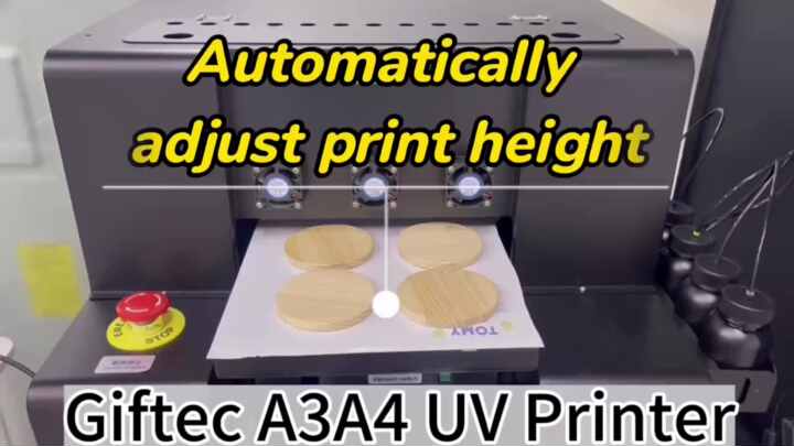 Giftec Entry Level Inkjet Printing Machine Automatic A4 A3 UV Flatbed ...