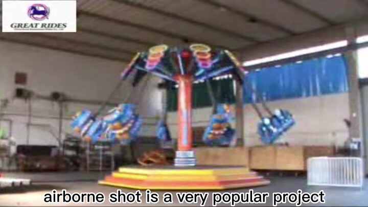 Cheap price funfair family amusement game rotary airborne shot rides ...
