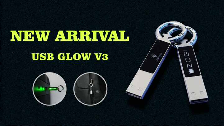 Custom Metal Gadgets - USB Flash Drives with LED Light