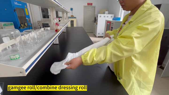 Medical Consumable Surgical 100% Cotton Combine Gamgee Gauze Dressing ...