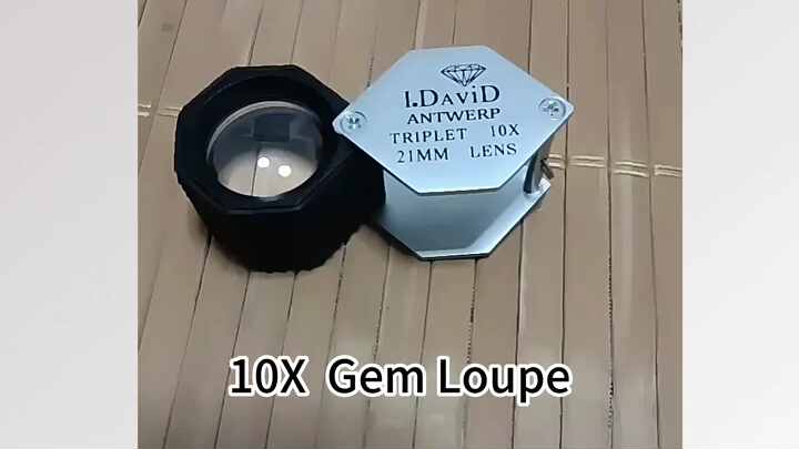 Hexagonal Type Gem Loupe Portable Professional Diamond Loupe Triplet ...