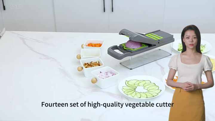 14 in 1 Vegetable Chopper Slicer Dicer - Multifunction Kitchen Tool for ...